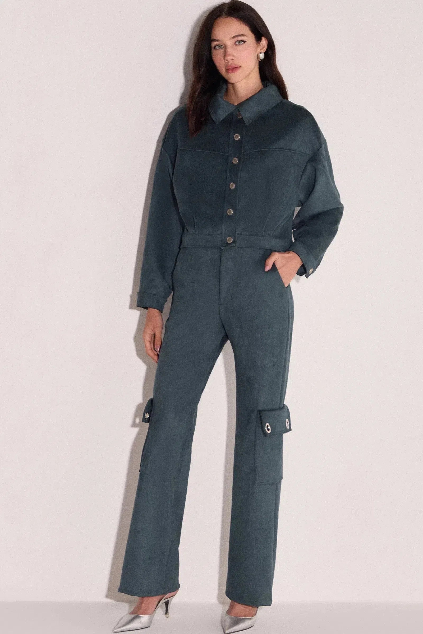 Calça Reta em Scuba Suede 81720 Linzzi